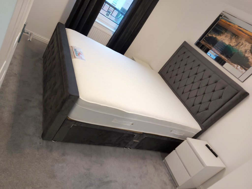 Java Bumper Upholstered Bed - Teds Beds & Mattresses