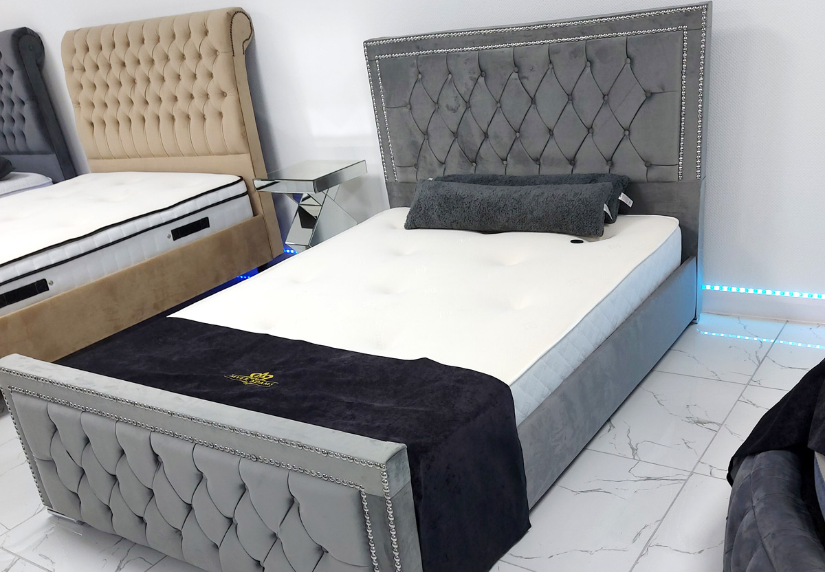 Java Bumper Upholstered Bed - Teds Beds & Mattresses